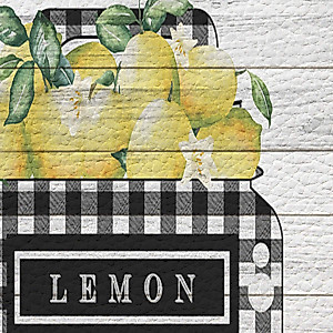 Prime Leader 2 Piece Non-Slip Kitchen Mat Rug Rubber Backing Doormat Set Happy Summer Farm Fresh Lemon Truck Kitchen Rugs Comfort Standing Mat PVC Leather Floor Mat 18"x30"+18"x59"