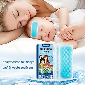 Active Moist Cool And Cool Stickers Are Used For Children's Fevers Discomfort And Migraine Cool And Cool Headache And Cool Stickers A Package Of 5 Children's Fevers Stickers Ordinary Buffet for Face
