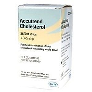 Accutrend Cholesterol Test Strips - 25 Strips