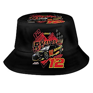 ASFRSH Ryan Blaney 12 Fisherman's Cap Outdoor Bucket Hats Fishing Hat Wide Brim Cap Unisex Foldable Beach Summer Travel