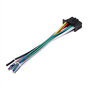 Stereo Radio Wire Harness Cable, 16 Pin Car Stereo Power Speaker Wire Harness CD Plug for Pioneer 2350 in-Vehicle Technology Supplies 16 Pin Radio Harness 16 Pin Radio Harness