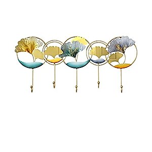 BBSJ Nordic Bedroom Door Back Hook Fashion Entry Porch Coat Hook Free Punching Metal Coat Hook Wall Hanging