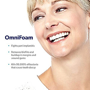 EverSmile OmniFoam Dental Cleaner for Implants, Crowns, and Bridges - Implant Cleaner - Crowns Cleaner - Bridges Cleaner - Dental Crown Cleaner (50 mL) (1 Pack)