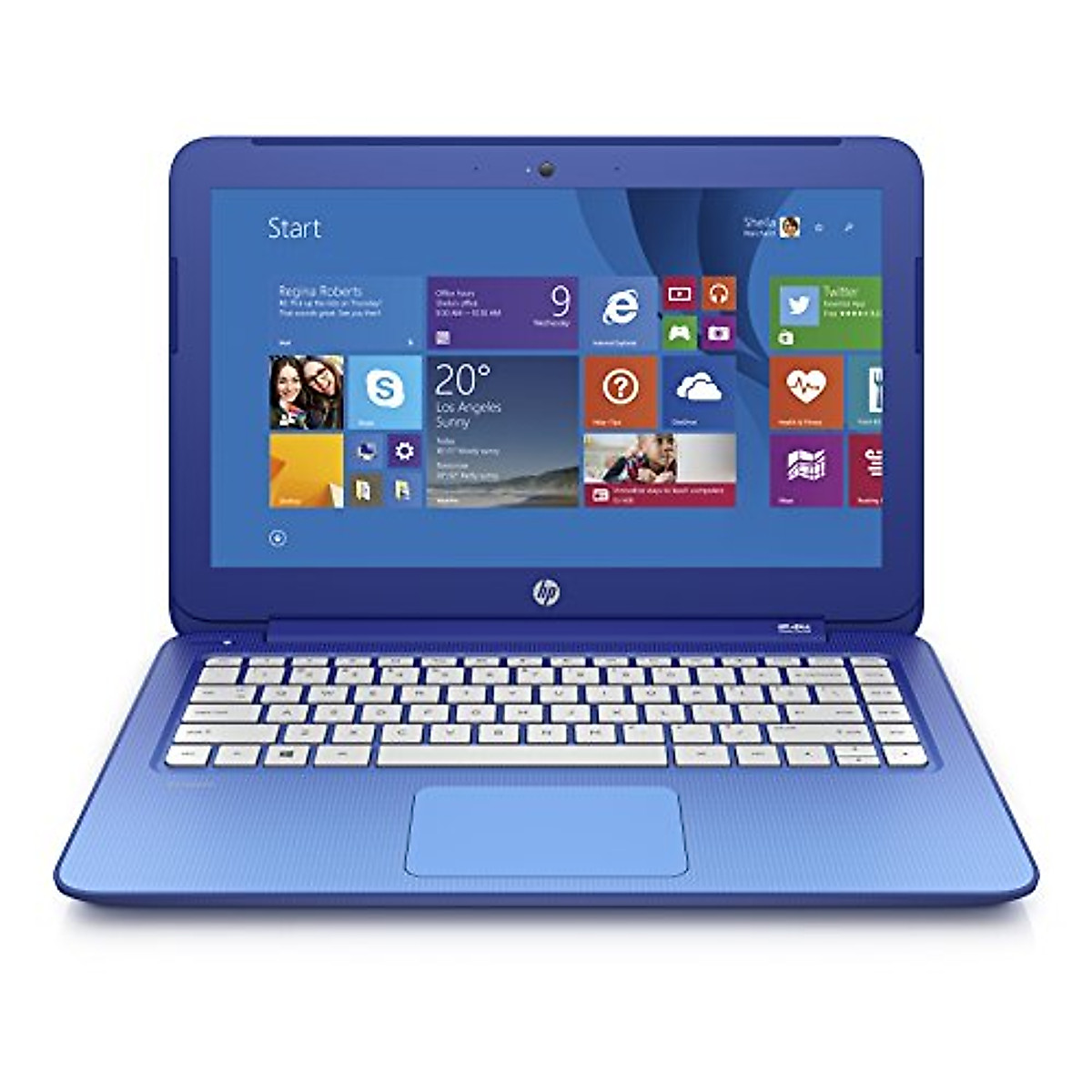 (Discontinued) HP Stream 13.3 Inch Laptop (Intel Celeron, 2 GB, 32 GB SSD, Horizon Blue) Includes Office 365 Personal for One Year