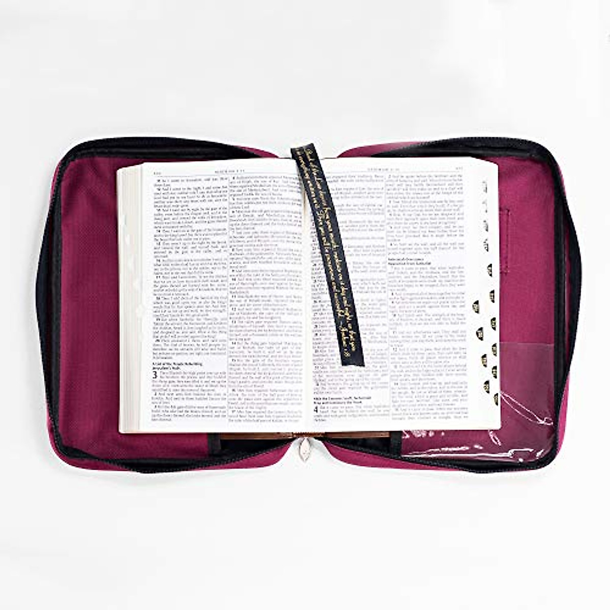 Divinity Boutique Bible Cover Basic Burgundy, XXL (21450) | 8" x 10.75" x 2.75"