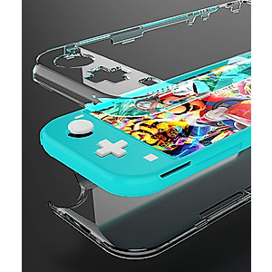 Clear Case Transparent Hard Shell Protector Cover Compatible with Nintendo Switch Lite Console