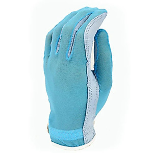 Evertan: Women's Tan Through Golf Glove - Fantasia Blue Large
