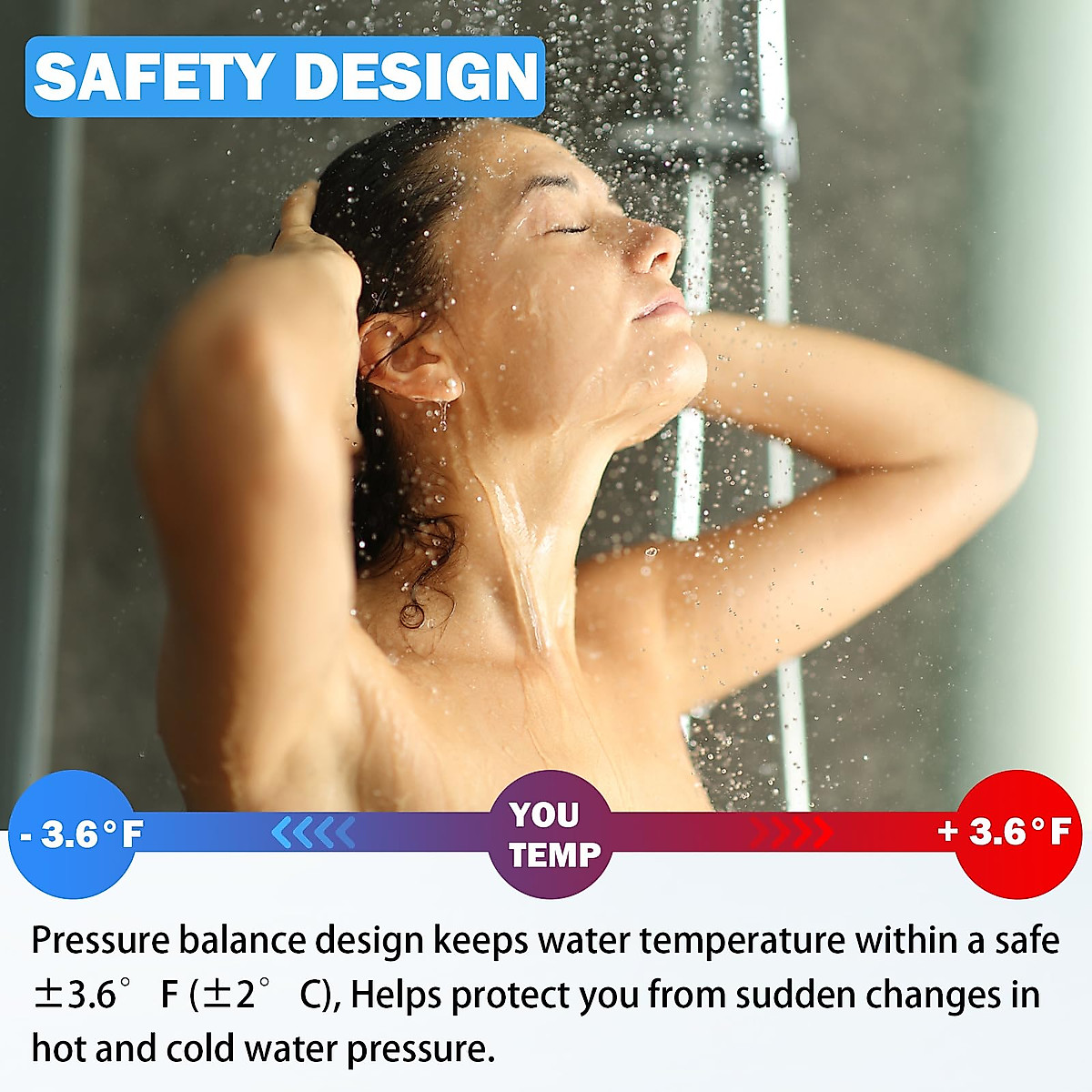 RP46463 Delta Shower Cartridge Compatible for Delta Monitor 17 Series (2006-Present) Dual Function Bath Tub and Shower Faucet Parts Delta Shower Faucet Cartridge with Seat and Spring Adapter