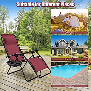 Renatone Zero Gravity Reclining Textilene Lounge Chairs, Wn