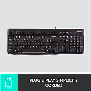Logitech K120 USB Wired Standard Keyboard