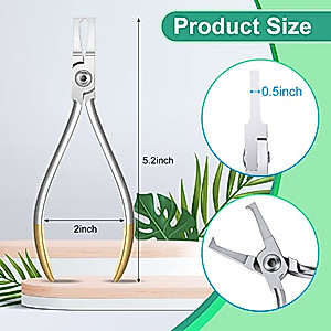 Anterior Bracket Removing Plier Braces Removal Tool kit Bracket Remover for Stainless Steel Brace Removal Tooth Bracket Gripper Plier Pulling Kit Tool