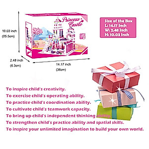 LEYI Girls Castle Building Blocks Toys for Girls 361 Pieces Princess Castle Construction Toys Set Building Bricks Toys for Kids Christmas Birthday Gift Education Building Blocks Toys