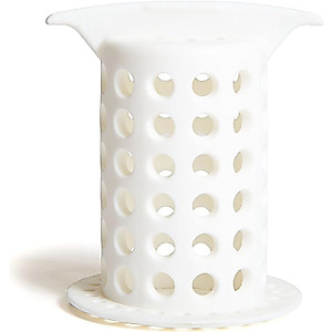 ShowerShroom The Revolutionary 2" Stand-Up Shower Stall Drain Protector Hair Catcher/Strainer, White