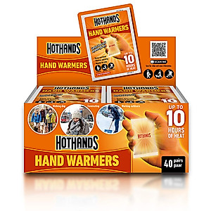HotHands Hand Warmers - 40 Pairs - 10 Hours of Heat - Air Activated - Ready to use, 8368342