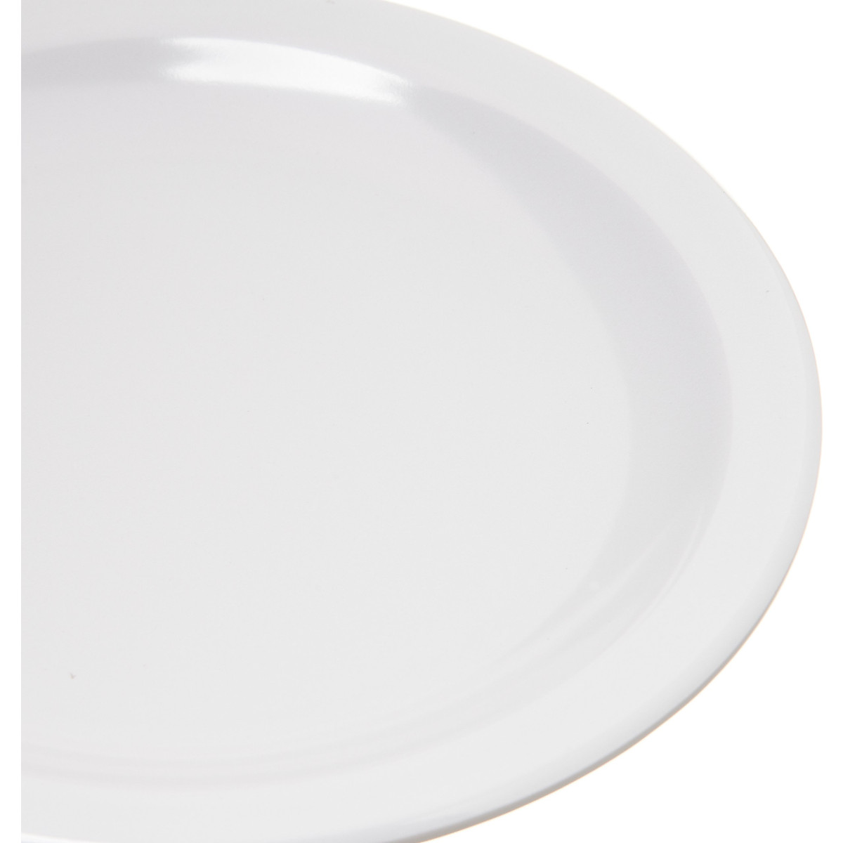 Carlisle FoodService Products Dallas Ware Reusable Plastic Plate Appetizer Plate with Rim for Buffets, Home, and Restaurants, Melamine, 5.5 Inches, White, (Pack of 48)
