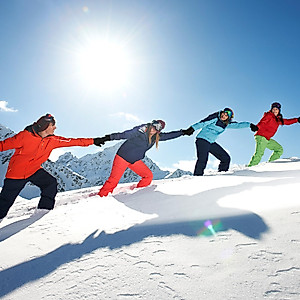 CUGBO 12 Pairs Black Winter Stretchy Warm Knit Magic Gloves Mitten for Mens Womens-One Size Fits All