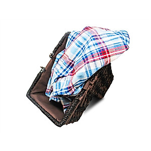 Trademark Innovations Storage Stair Basket Organizer Set With Handles and Fabric Liner (Brown)