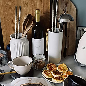 EORTA 3 Pairs Cooking Chopsticks 15.2 Inch Extra Long Stainless Steel Chopsticks with Non-slip Threaded for Hot Pot, Cooking, Frying, Noodle Chopsticks, Dishwasher Safe, Silvery