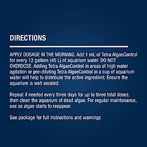 Tetra Algae Control Liquid, 3.38 ounces, Controls Algae in Aquariums