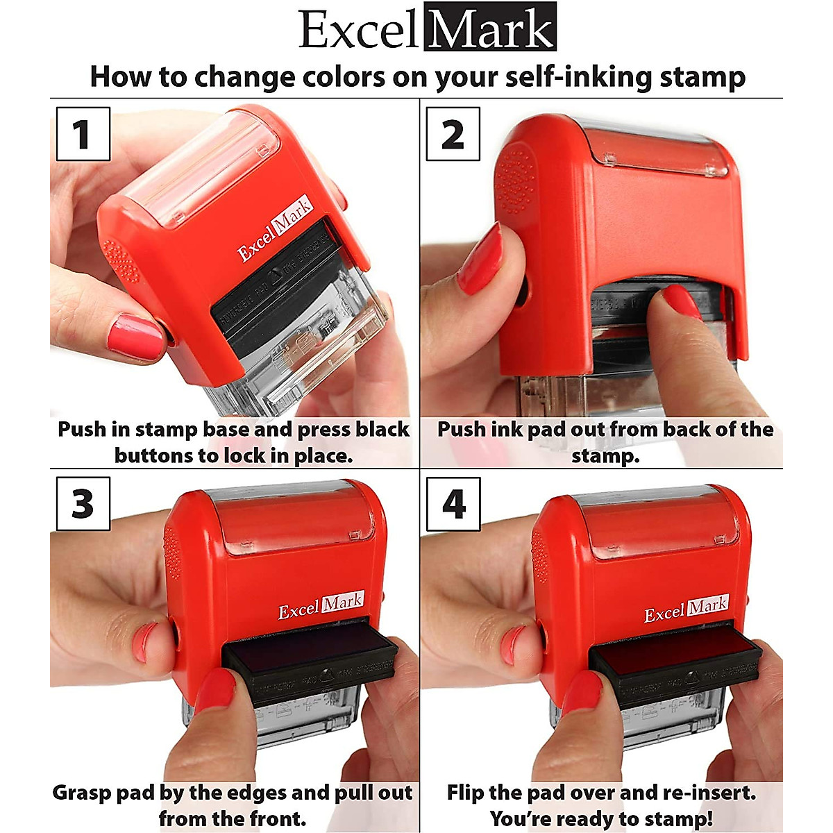 ExcelMark Self-Inking Rubber Teacher Grading Stamp - to The Parents of