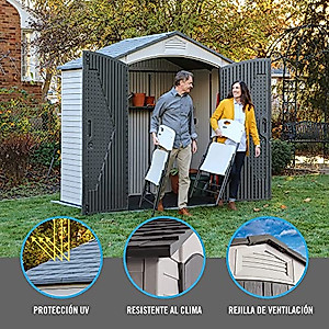 Lifetime 60057 Outdoor Storage Shed, 7 Feet by 4.5 Feet