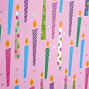 SUNCOLOR 2 Pack 16" Extra Large Gift Bags with Tissue Paper for Girls Birthday Party Bags