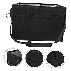 DOITOOL Bbq Storage Box Collapsible Picnic Basket Grill Accessories Picnic Grill Accessory Storage Case Travel Accesories Cargo Organizer Toolkit Outdoor 600d Waterproof Oxford Cloth