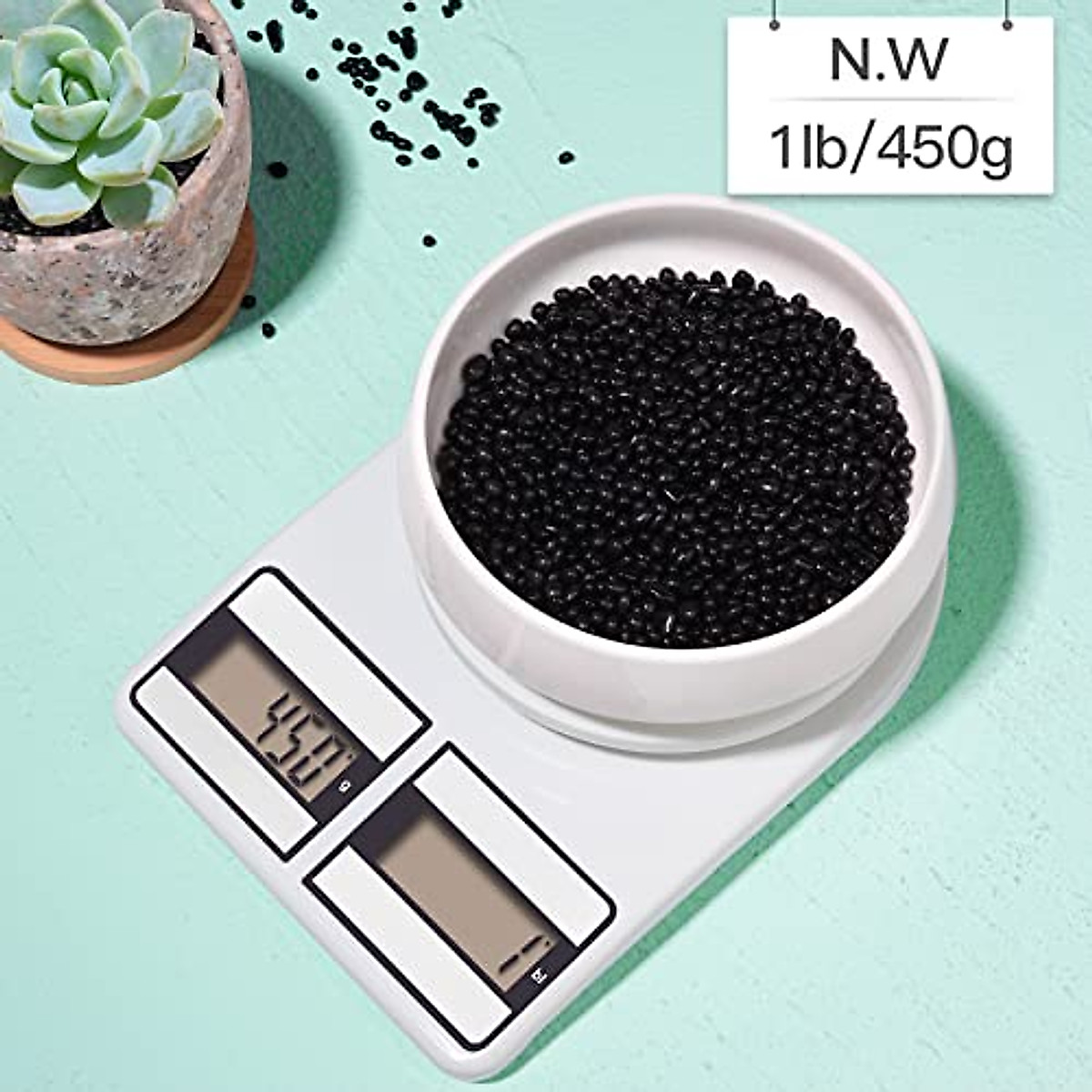 T4U Tumbled Chips Stones Crushed Black Gravels 1 LB, Irregular Shaped Natural Rock Pebbles, DIY Polished Rocks for Potted Plant, Bonsai, Vase Fillers Aquarium Decoration, Aquarium Gravel Rocks