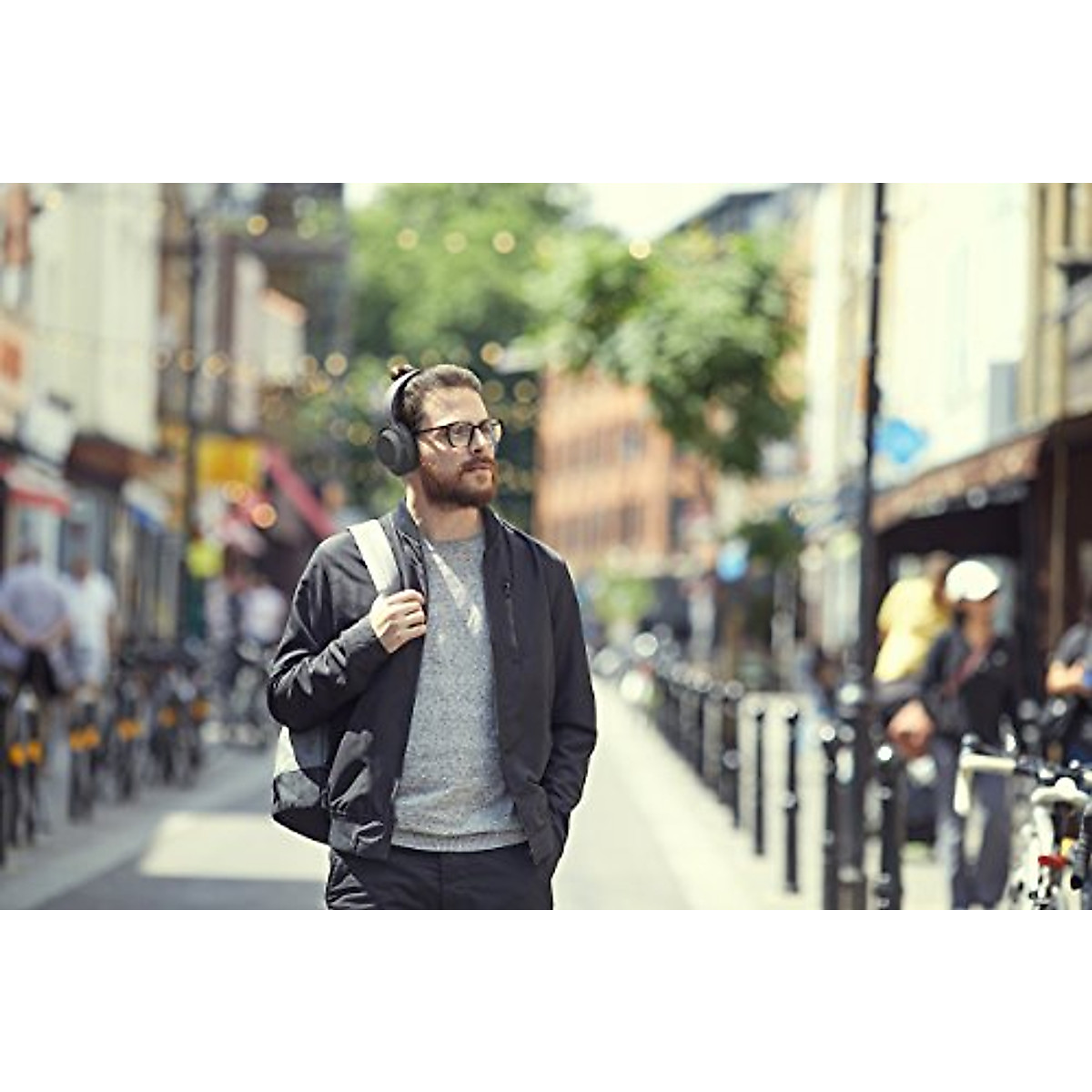 SONY - H900N Hi-Res Noise Cancelling Wireless Headphone Grayish Black Renewed