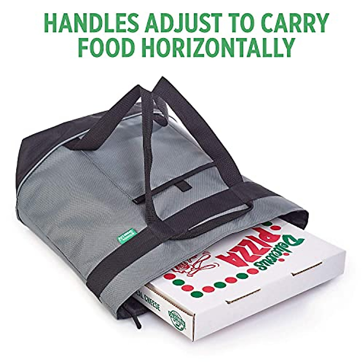 Jumbo Insulated Cooler Bag (Gray) with HD Thermal Insulation - Premium, Collapsible Soft Cooler Makes a Perfect Insulated Grocery Bag, Food Delivery Bag, Travel Insulated Bag, or Beach Cooler Bags