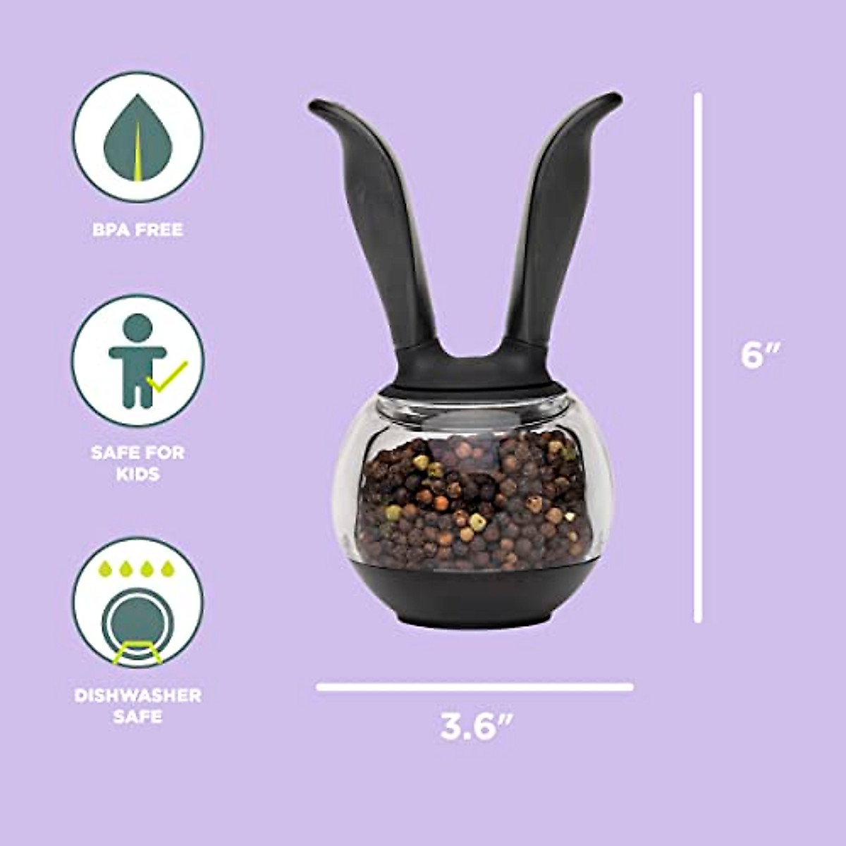 Chef'n PepperBall (Black and Clear)