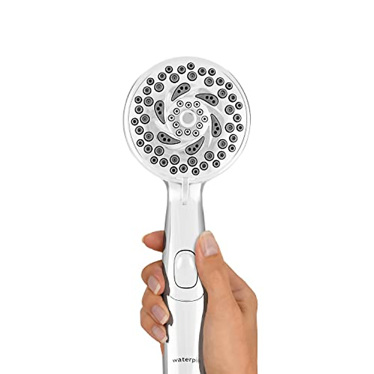 Waterpik High Pressure Hand Held Shower Head With Hose, Power Spray 6-Mode, Chrome VPT-643E