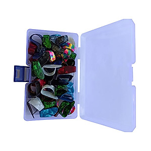 48 Pieces Thumb Finger Picks, Medium, Flat Thumbpicks Celluloid Guitar Thumb Picks for Acoustic Guitar (XG-03)