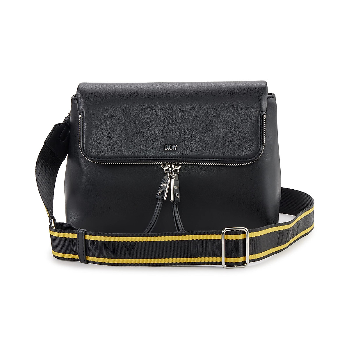 DKNY Pandora Crossbody, Black/Silver