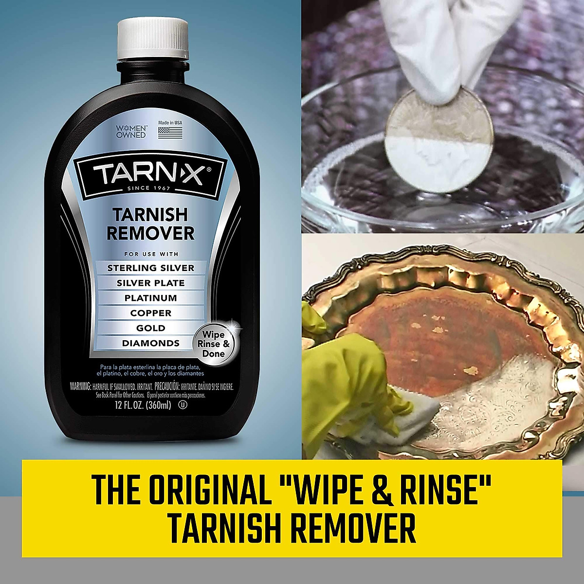 Tarn-X Tarnish Remover, 12 Ounce Bottle (Packaging May Vary)