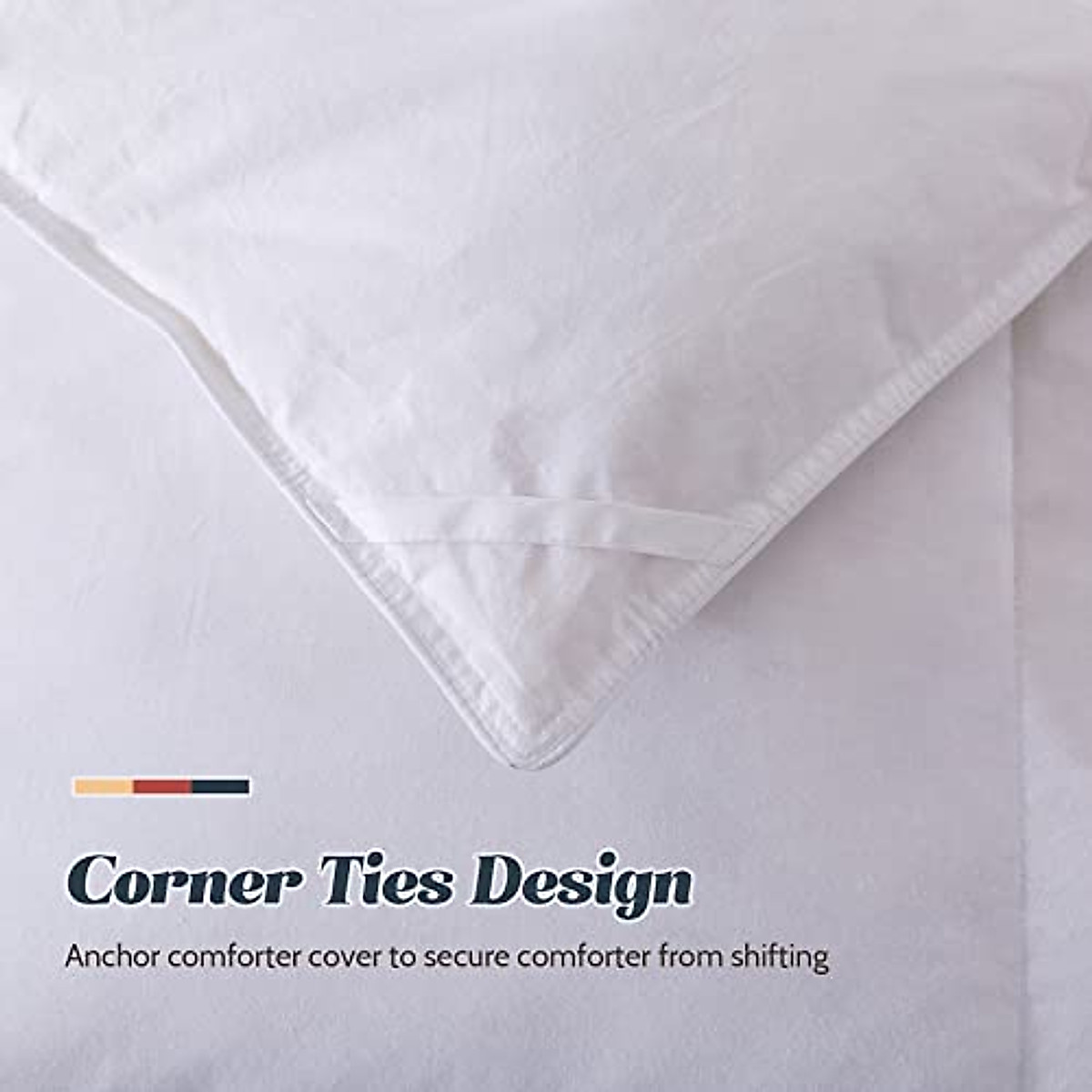WhatsBedding California King Feather Down Comforter, White Lightweight Comforter, Luxurious Hotel Collection Bed Blanket Comforter,100% Cotton Cover Duvet Insert - Cal-King 104x96 Inch