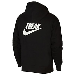 Nike Men's Giannis Greek Freak Pullover Hoodie (Large, l) Black/White