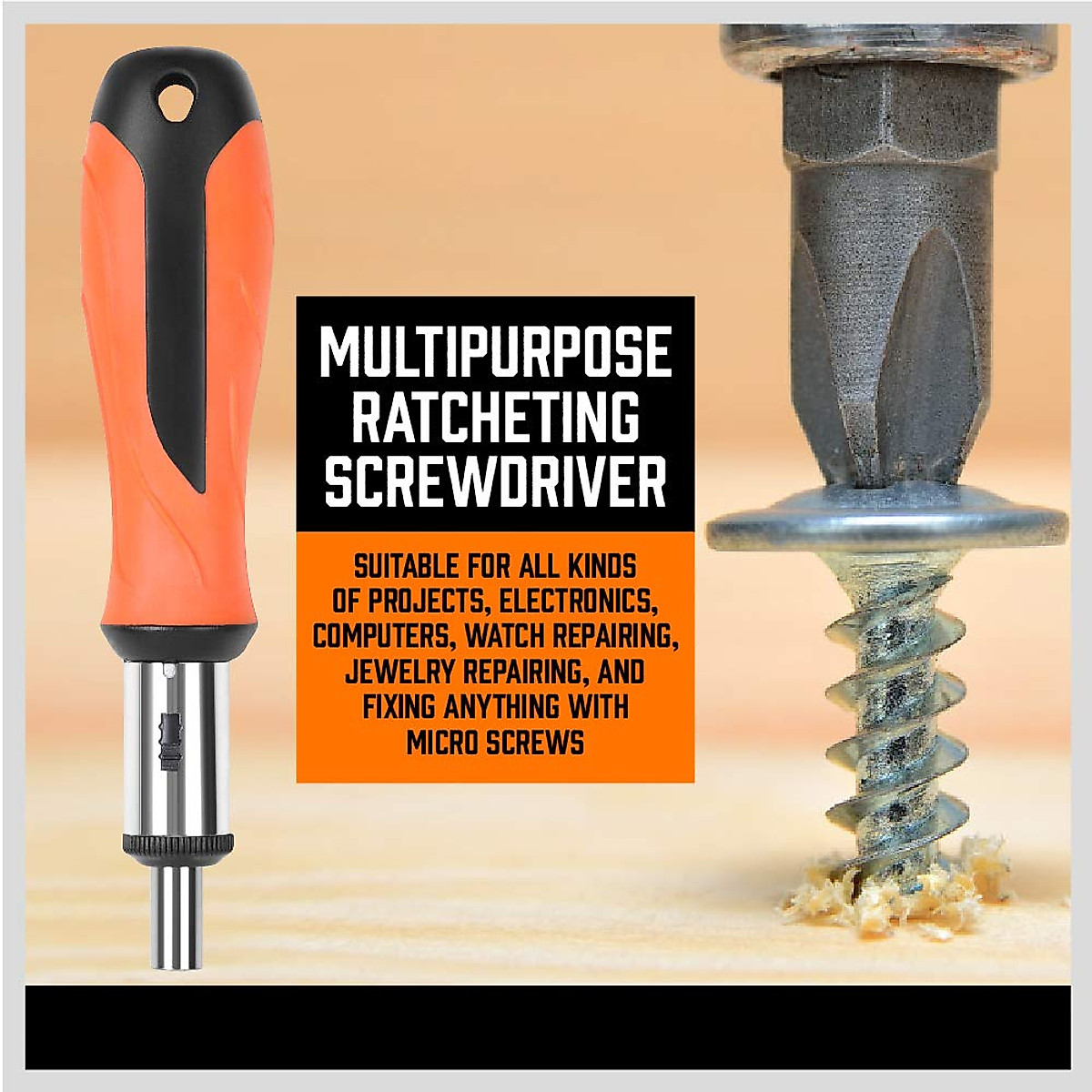 124-Piece Ultimate Screwdriver Set with Magnetic Tips & Racking, Premium Screw Driver Bits, Pricision Screwdrivers, Allen Keys, Nut Drivers and More