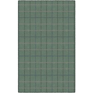 Brumlow Mills Muted Checkered Plaid Print Home Indoor Non-Slip Area Rug for Living Room or Bedroom Carpet, Dining, Kitchen Rug or Doorway Mat, 3'4" x 5', Green