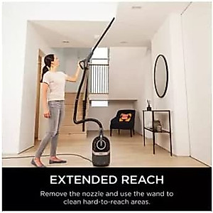 SHARK CV101 Vacuum Canister pet Anti-Allergen Complete Seal Smooth Glide Wheels Bagless, Corded