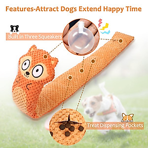 Letsmeet Squeak Dog Toys, Dog Puzzle Toys IQ Training, Dog Snuffle Toys Foraging Instinct Training Puppy Toys with Beautiful Gift Box