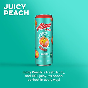 Energy Drink - Juicy Peach (12 Drinks, 12 Fl Oz. Each)
