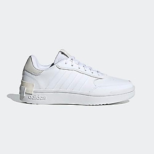 adidas Women's Postmove Basketball Shoe, White/White/Chalk White, 10
