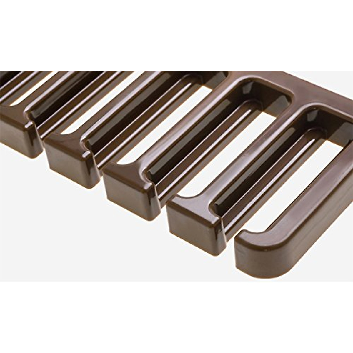 DayCount® Pack of 2 Tie Belt Organizer Storage Rack, Multifuction Rotating Ties Scarf Hanger Holder Closet Organization Wardrobe Finishing Rack for Men and Women (Brown)