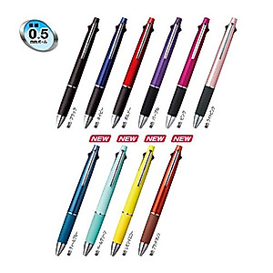 uni Jetstream Multi Pen 4 and 1, 0.5mm Ballpoint Pen (Black, Red, Blue, Green) and 0.5mm Mechanical Pencil, Pale Green (MSXE5100005.52)
