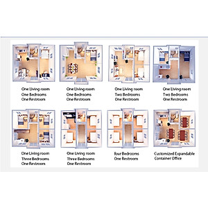 Home Office Room Foldout 20ft Prefab Houses Foldable 3 Rooms Mobile Fold Out China Folding Container House
