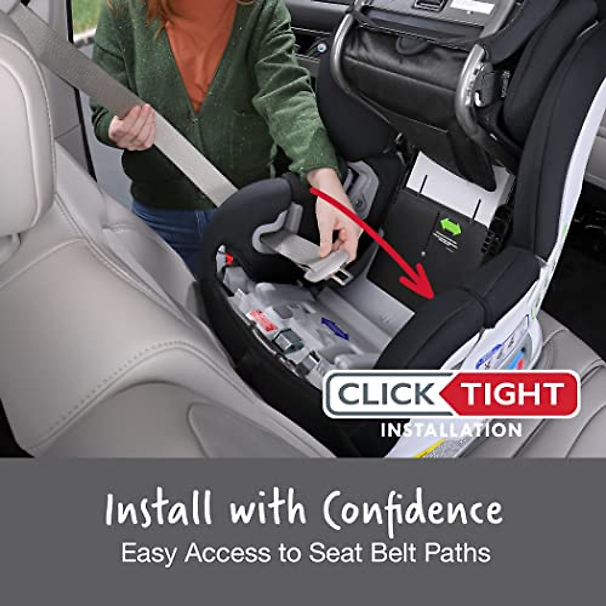 Britax Boulevard Clicktight Convertible Car Seat, Gray Contour SafeWash