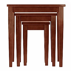 Winsome Wood Regalia Accent Table, Walnut, 14.9"D x 20"W x 21.6"H