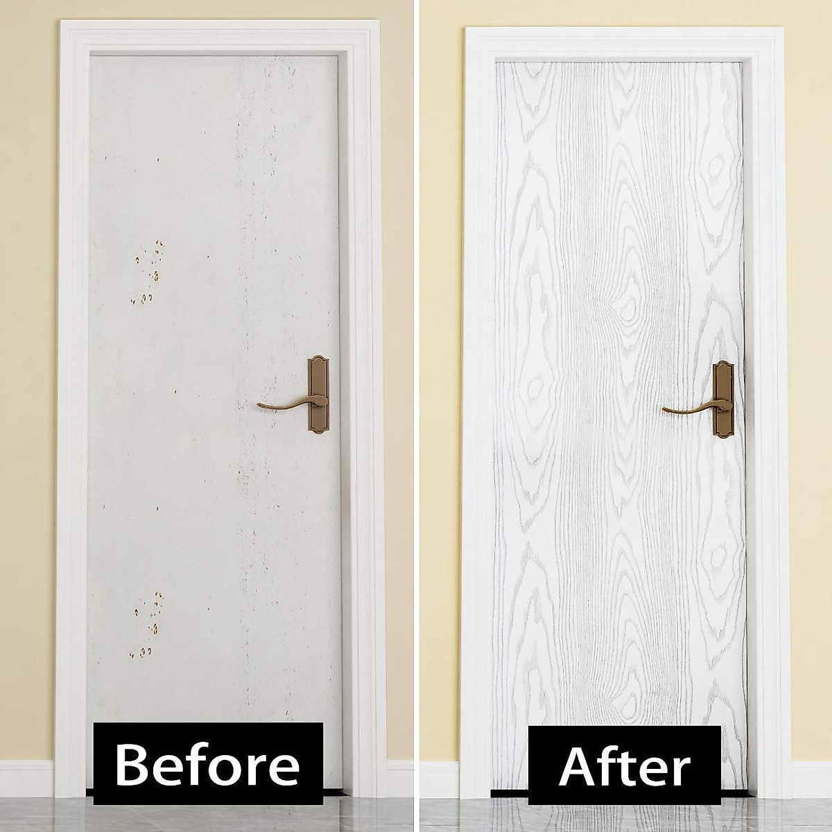 Livelynine 15.8 x197 White Wood Contact Paper for Countertops Peel and Stick Wood Wallpaper Self Adhesive Shelf Liners Kitchen Cabinet Wallpaper Waterproof Furniture Desk Vinyl Wrap Countertop Covers