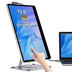FLYTOCCA 15.6" Touchscreen Portable Monitor, 10-Point Touch Screen Monitor, 1080P FHD IPS External Monitor Display Screen for Laptop PC Phone Mac Xbox PS5/PS4 Switch